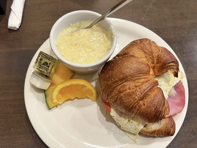 The California-style croissant: Where buttery pastry meets West Coast cool. It's like a beach vacation wrapped in flaky layers of joy.