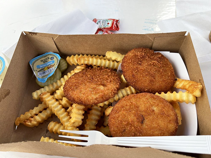 Clam cakes: the unsung heroes of seafood shacks. Crispy on the outside, fluffy on the inside, and totally addictive.
