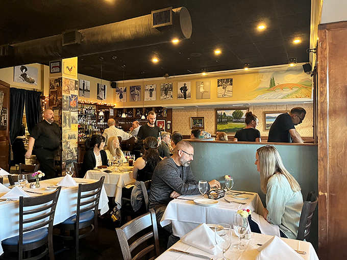 Where everybody knows your name &ndash; in French! This bustling dining room is like Cheers, but with better wine and fewer bar fights.