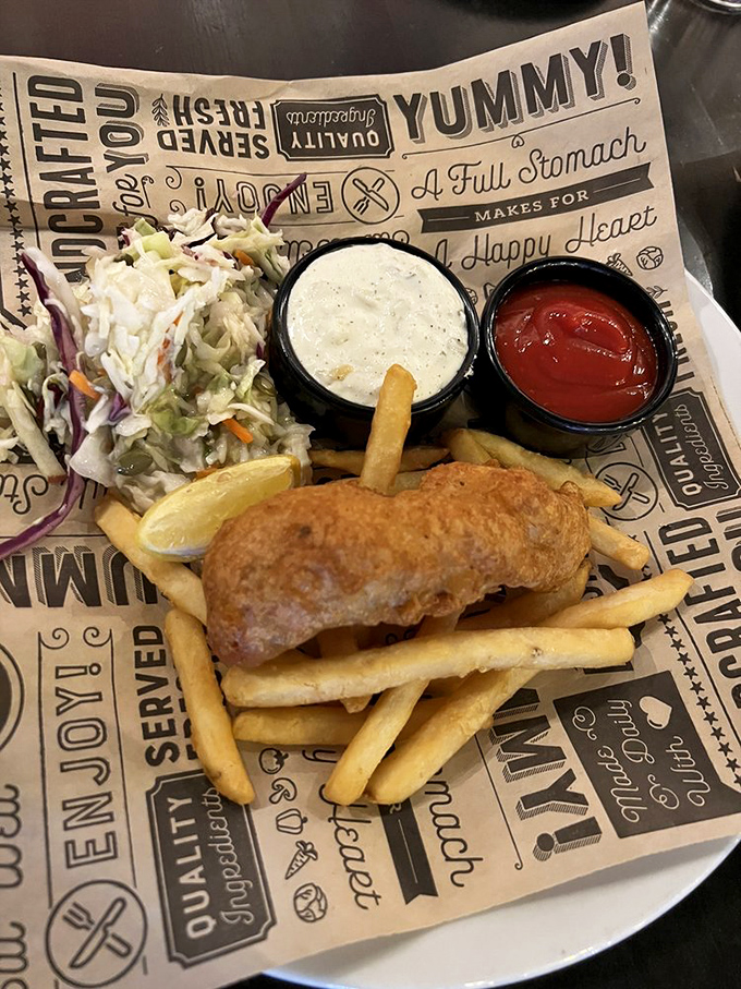 Fish and chips that would make a British pub proud. Crispy, golden, and served with a side of Rocky Mountain charm.