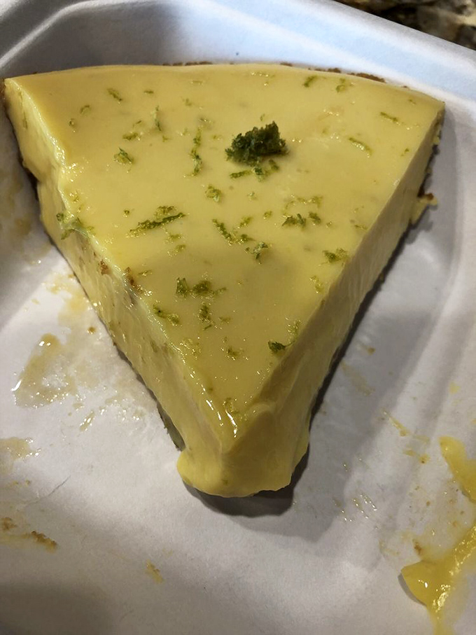 Key lime pie that's greener than a jealous Kermit and tangier than a stand-up comedian's comeback. Florida, eat your heart out!
