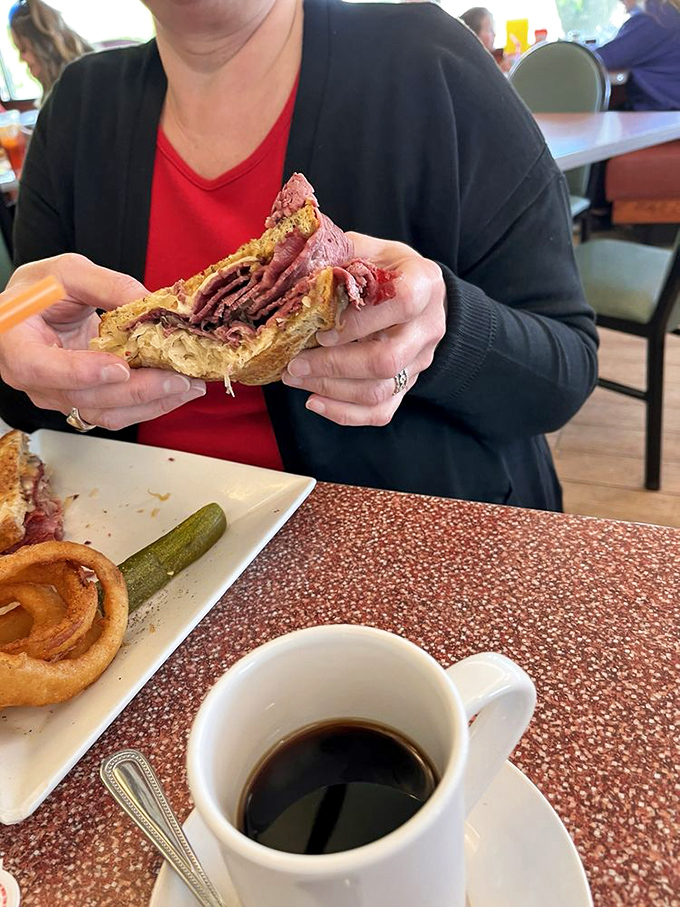 The Reuben: a sandwich so epic, it deserves its own movie franchise. Corned beef, sauerkraut, and Russian dressing star in this flavor blockbuster.