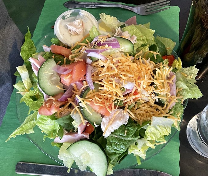 Even the salad has Midwestern generosity&mdash;a garden party where everyone's invited and the cheese is definitely coming to dance.