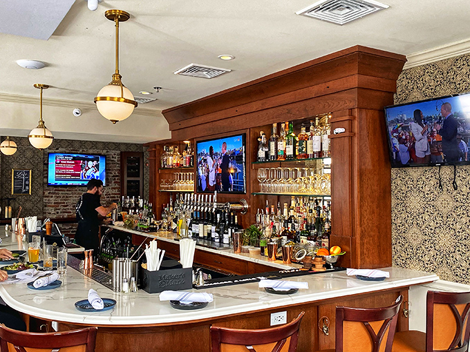 Behind the magic! The Charles's staff, ready to make your dining experience as smooth as their cocktail shakers.