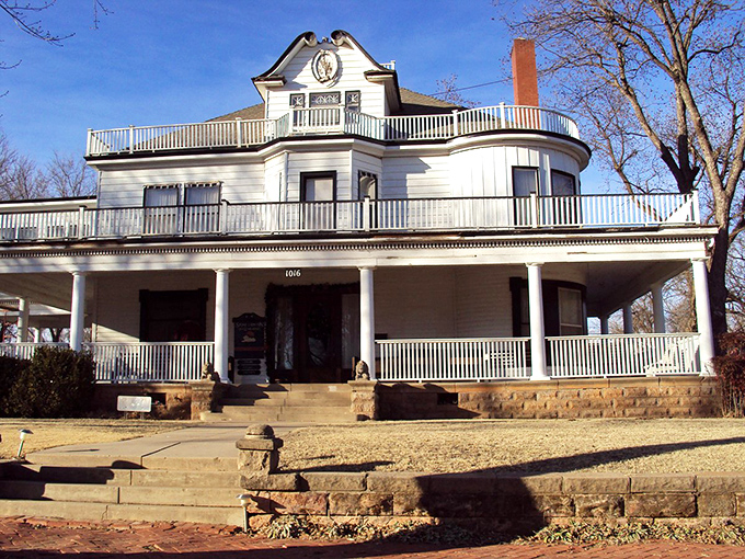 "Stone Lion Inn: Where Every Stay is a Page-Turner" This Victorian beauty looks like it could be the setting for a cozy mystery novel. Agatha Christie, eat your heart out!
