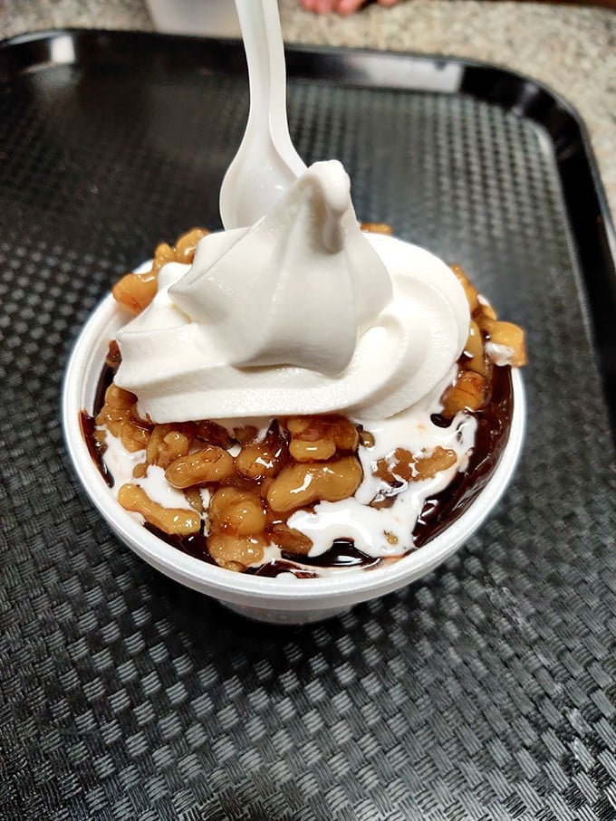 A sundae that's basically joy in a bowl. Warning: May cause spontaneous happiness and brain freeze.