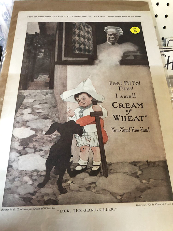 "Fee! Fi! Fo! Fum!" This vintage ad is a charming reminder of simpler times... and questionable marketing tactics.