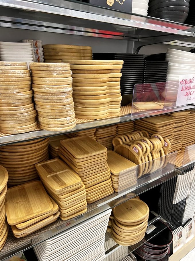Wooden serving pieces that would cost five times as much at that fancy home store in the mall. Bamboo never looked so good!