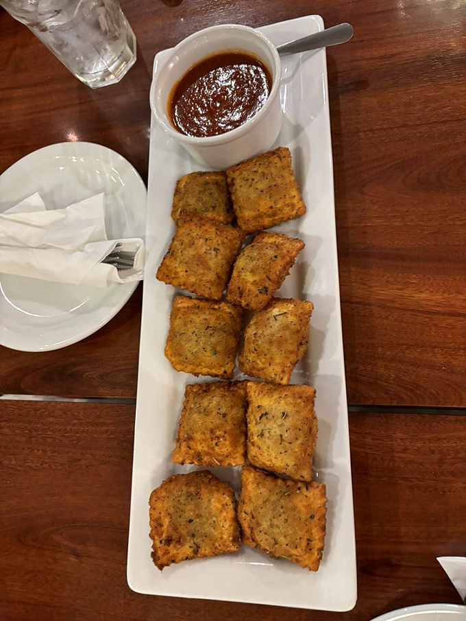 Ravioli revelation! These little pillows of joy are like edible love letters from Italy, sealed with a kiss of marinara.