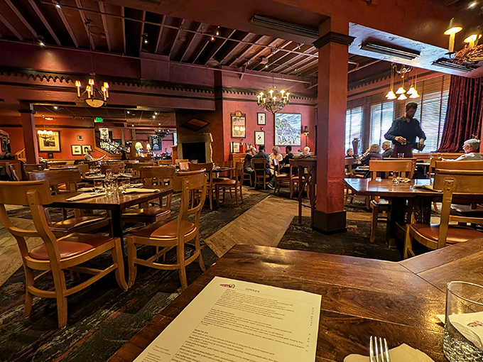 Warm woods, soft lighting, and an air of anticipation &ndash; Orso's ambiance is the perfect appetizer for the feast to come.