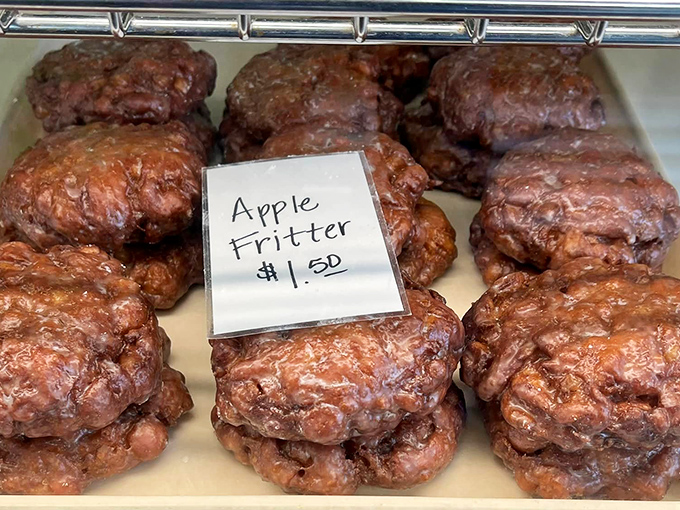 The king of pastries! This apple fritter is so packed with flavor, it's practically a meal. A delicious, indulgent meal.