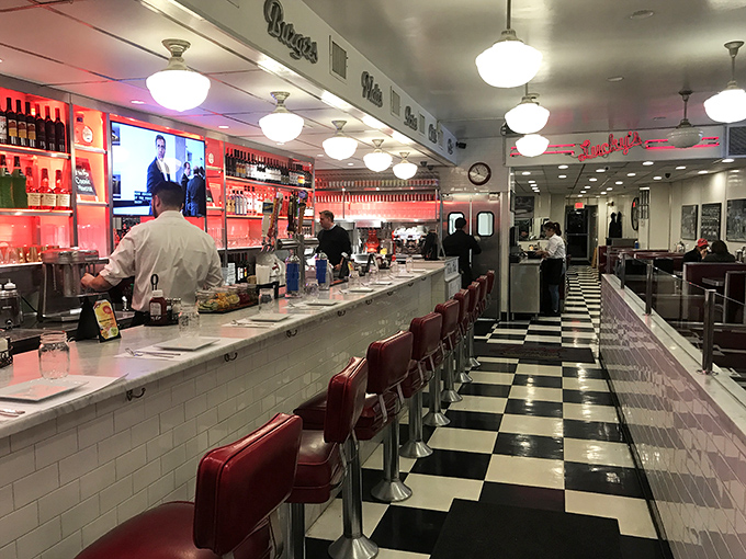 Pull up a stool at this retro bar and watch the soda jerks work their magic. It's like "Cocktail" meets "American Graffiti"!