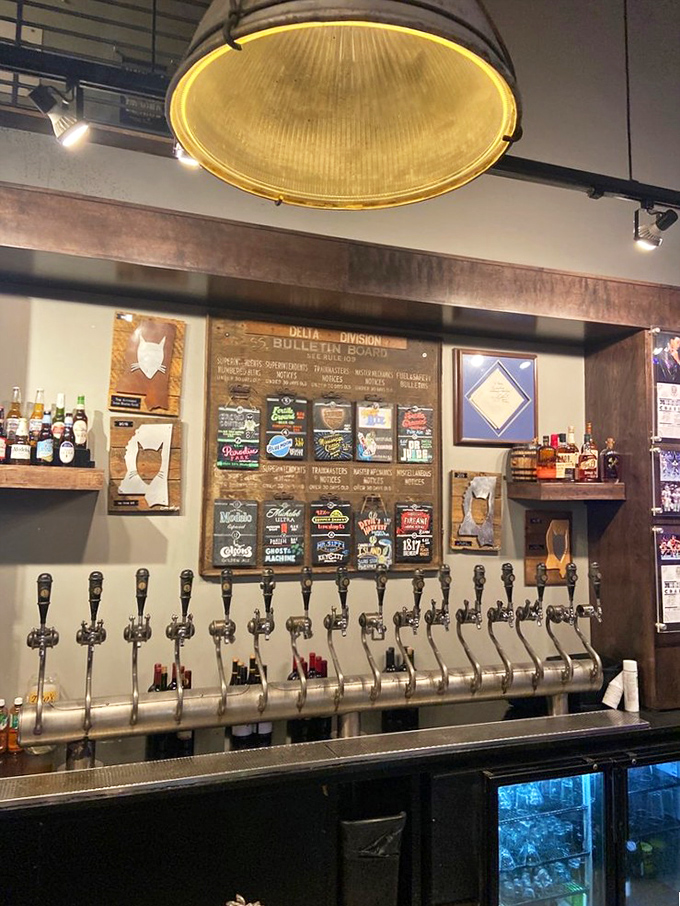 A tap lineup that reads like a "Who's Who" of craft brews. It's beer o'clock somewhere, and that somewhere is definitely here!