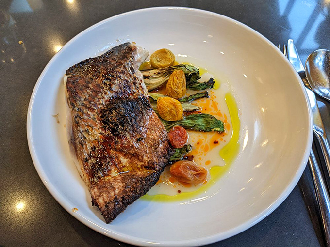 Branzino that's dressed to impress, with a side of "ooh la la." It's the kind of dish that makes you feel fancy, even if you're wearing sweatpants.