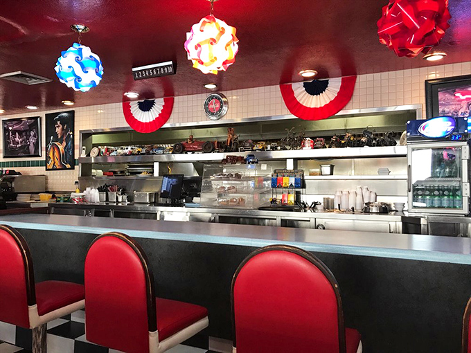 At this counter, calories don't count and diet sodas are just a fad. Pull up a stool and prepare for a feast that would make Elvis proud.