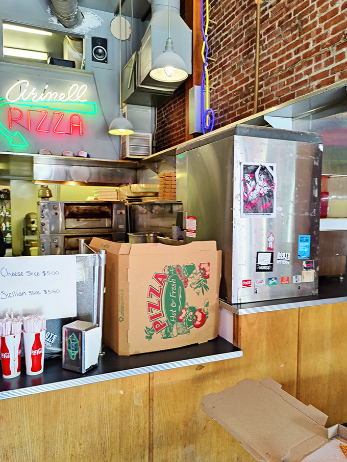 Pizza perfection, coming right up! Arinell's counter is where dreams become delicious reality.