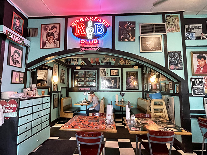 It's like Elvis, Buddy Holly, and your cool grandma's living room had a decorating party. This place doesn't just serve nostalgia &ndash; it IS nostalgia!