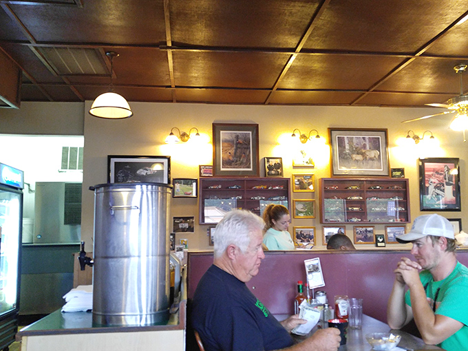 Where food meets philosophy. These diners aren't just eating; they're contemplating life's big questions &ndash; like "How do they make these omelets so fluffy?"