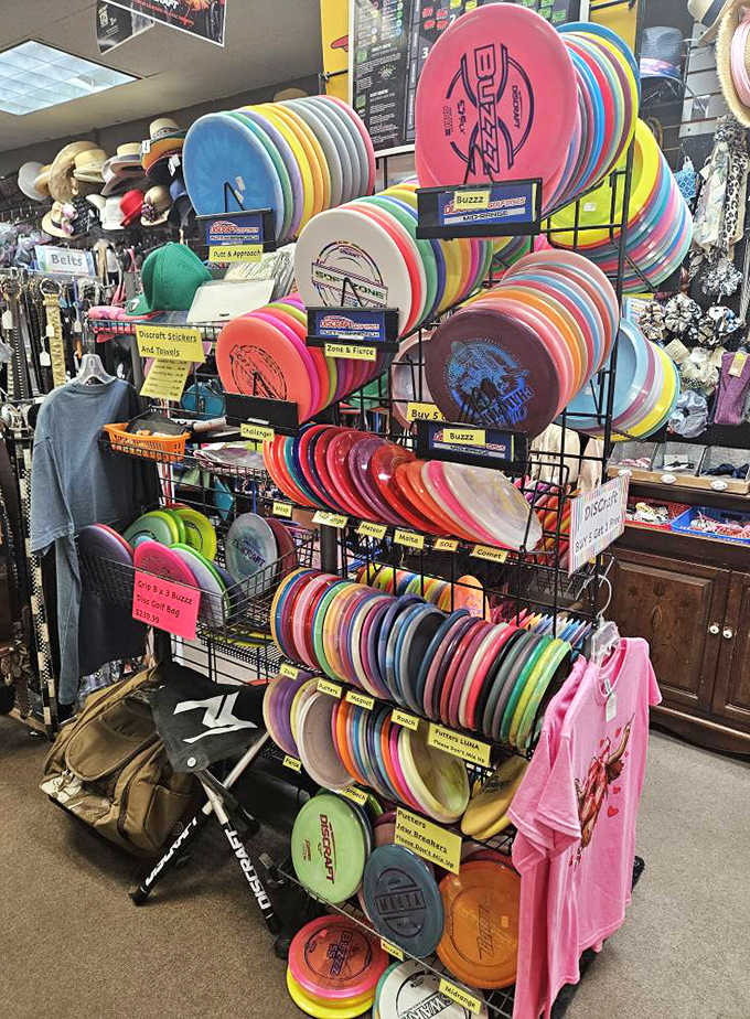 Flying saucers of fun! These vibrant discs are ready to take your park game from zero to hero &ndash; Frisbee golf, anyone?