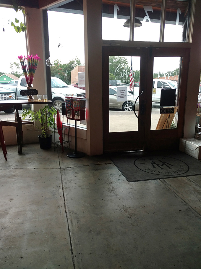 Step into pizza paradise. This entrance is like a portal to a world where calories don't count and pizza is always the answer.