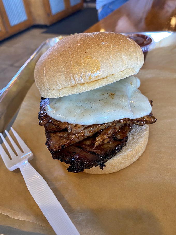 Beefy bliss on a bun! This brisket sandwich is so tender and juicy, it might just make you forget about every other sandwich you've ever known.