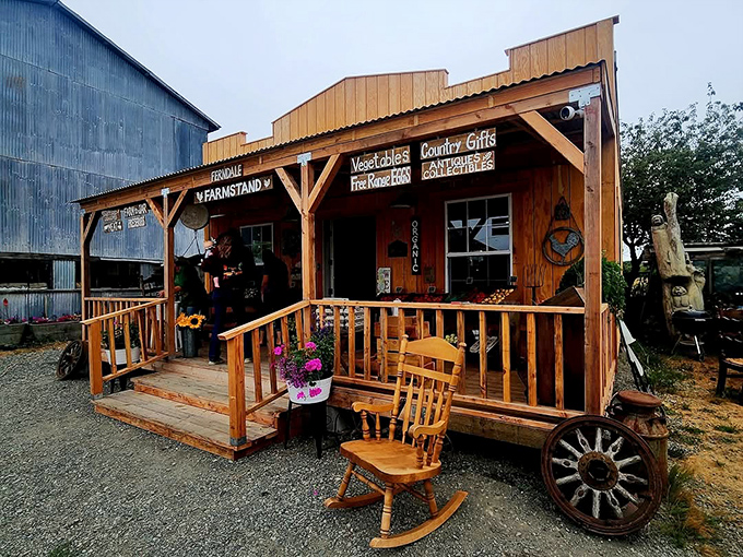 Farm-fresh goodness with a side of nostalgia! This charming farmstand is where your taste buds go to remember what real food tastes like.