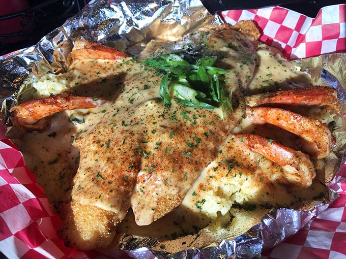 Fish, Shrimp & Grits: a Southern classic that's traveled north. It's comfort food with a seafood twist.