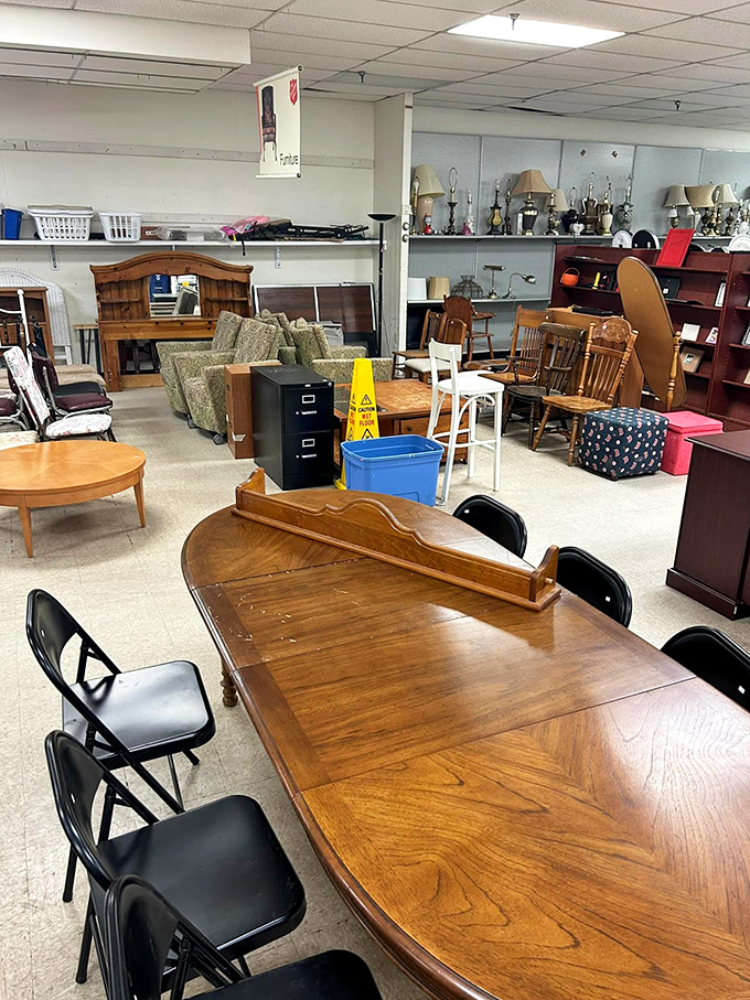 "Furniture free-for-all! Mix, match, and create your own eclectic masterpiece – no interior design degree required."