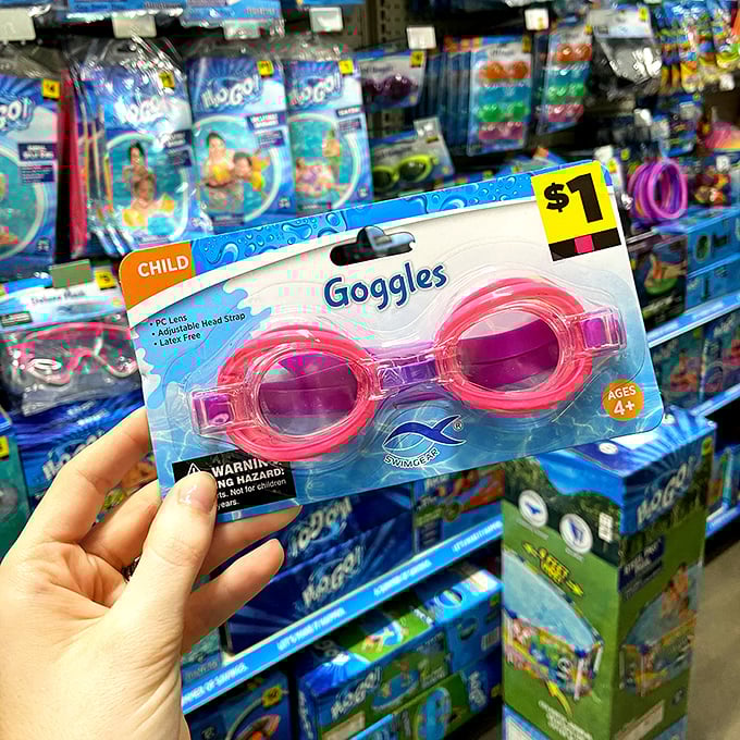Dive into savings! These goggles are primed to make your backyard pool feel like an Olympic venue, minus the pressure.