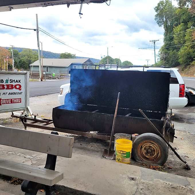 The heart of the operation! This griller is like a barbecue time machine, transforming raw meat into mouthwatering masterpieces.