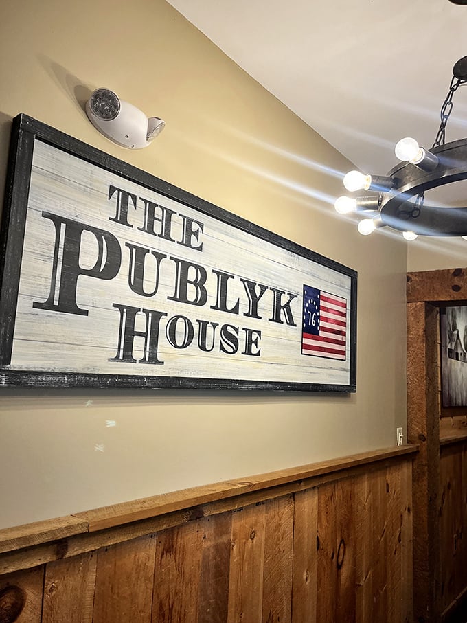 No need for GPS, you've arrived at flavor central! This sign marks the spot where good times and great food collide.