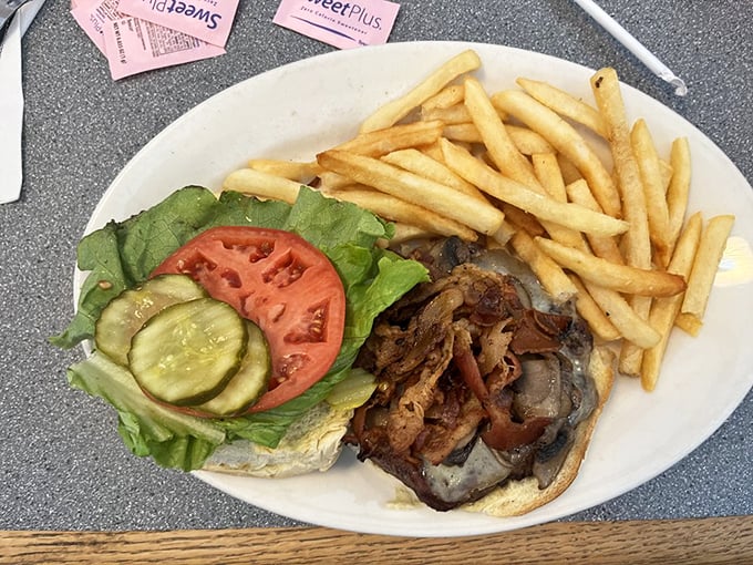 The Kennett Square Burger: Where beefy meets leafy! This local legend is piled high with fresh veggies, proving that sometimes you can have your greens and eat them too.