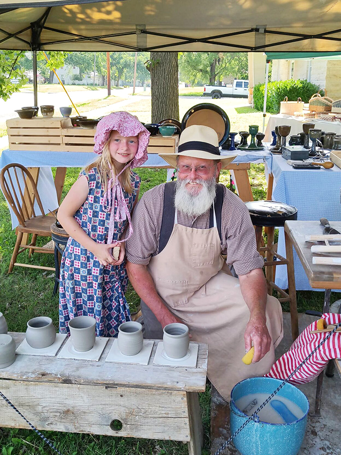 Pottery demonstrations connect generations, as traditional crafts find new hands to carry them forward into the future.