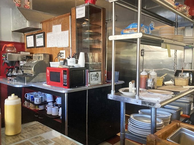 Behind the scenes, this no-nonsense kitchen proves great breakfast doesn't require fancy equipment&mdash;just decades of know-how and a well-seasoned griddle.