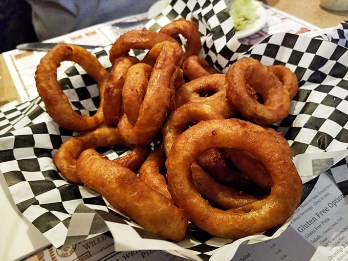 Onion rings that put Olympic rings to shame. Golden, crispy, and perfectly stackable &ndash; it's a sport we can all get behind!