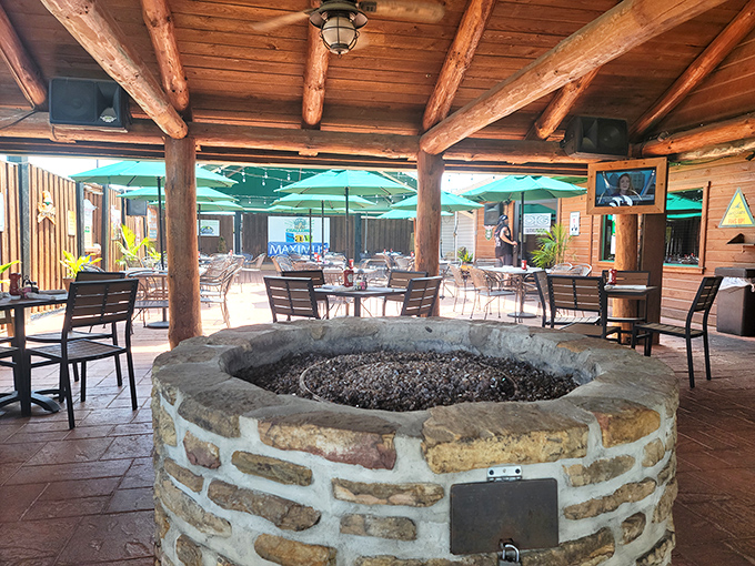 Who needs a patio when you've got this? Old Town Grill's outdoor seating area is perfect for soaking up sunshine and good vibes.