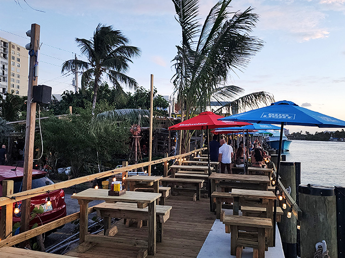 Sunset dining at its finest. This waterfront deck is where memories are made and Instagram feeds are envied.