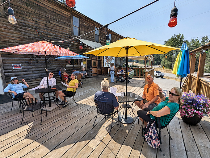 Soak up some Idaho sunshine with your supper. This outdoor seating area is perfect for enjoying good food and even better company.