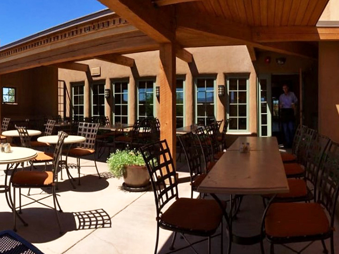 Alfresco dining with a side of sunshine. This patio is the perfect spot for soaking up rays and stuffing your face simultaneously.
