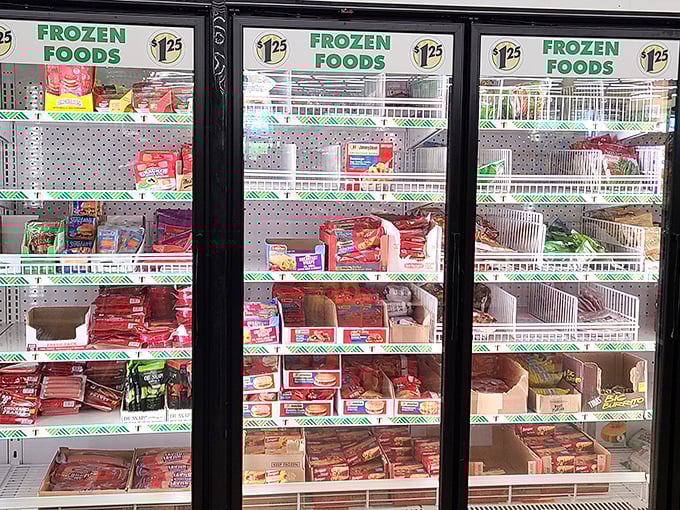 Snack attack central! This aisle is a carb lover's dream, with enough chips and crackers to satisfy a Super Bowl party.