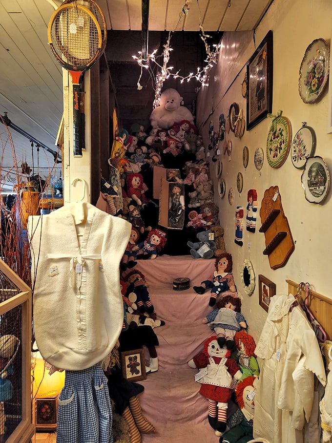 A congregation of cuddly conspirators. These rag dolls have seen it all, and they're not telling... unless you know the secret handshake.