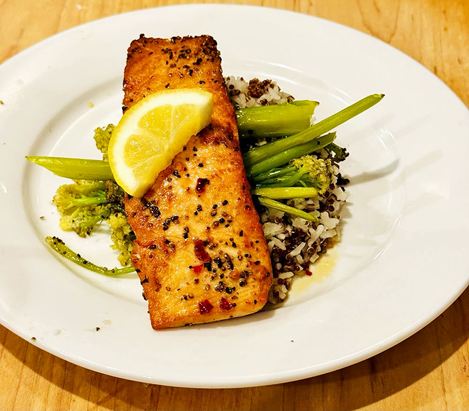 This perfectly seared salmon isn't just dinner&mdash;it's proof that South Fork's culinary prowess extends well beyond their famous mac and cheese.