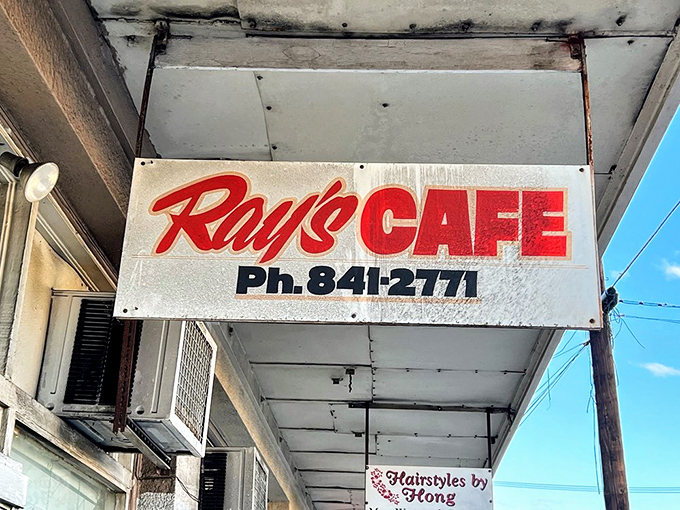 Ray's Cafe: Where the sign may be weathered, but the welcome is always fresh.