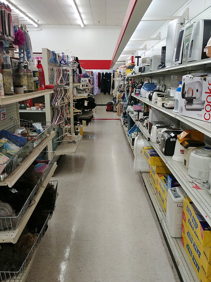 Appliance alley: Where kitchen gadgets of yesteryear come to find their forever homes. Toast to new beginnings!