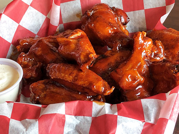 These wings aren't just coated in sweet chili sauce&mdash;they're baptized in it, creating a sticky, finger-licking experience worth every napkin.