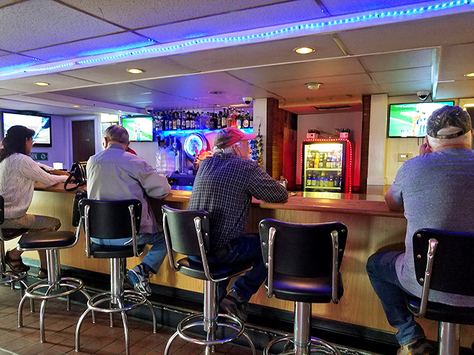Pull up a stool at the bar counter, where everybody knows your name... or at least your favorite wing flavor.