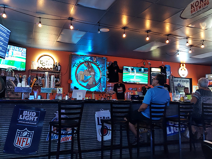 The bar: Where stories are swapped, games are watched, and the beer flows like the nearby Missouri River. It's Chamberlain's unofficial town hall.