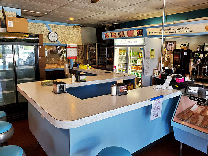 The command center where donut dreams become reality. No fancy marble countertops needed when what's being served is this good.