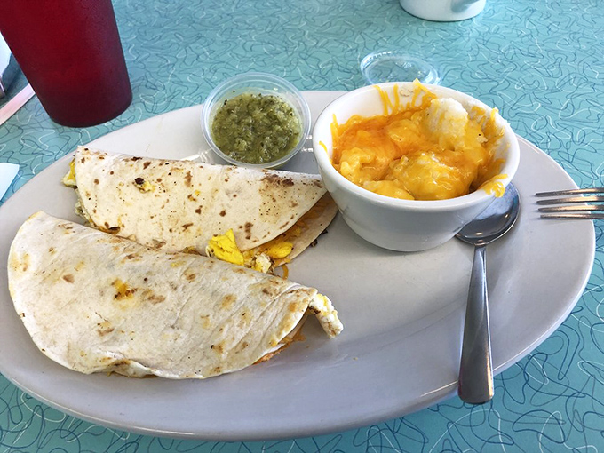 Breakfast tacos: Because sometimes you need your morning wrapped up in a tortilla. It's like a breakfast burrito's cooler cousin.