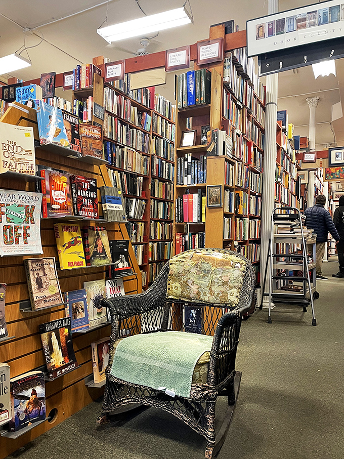 Take a load off and dive into a good book! This vintage chair invites you to settle in and lose yourself in the pages of your latest find.